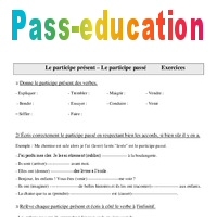 Participe présent - Participe passé - Exercices - Conjugaison ...
