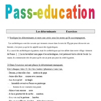 Déterminants - Exercices : Primaire 4 - PDF à imprimer