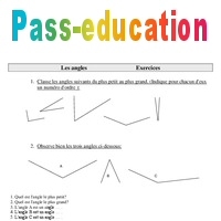 Mesure sur Les angles - Exercices - Géométrie : Primaire 5 - PDF à imprimer
