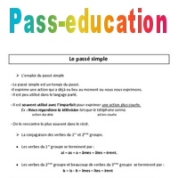 Passé simple - Cours, Leçon - Conjugaison : Primaire 5 - PDF à imprimer
