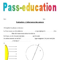 Alternance des saisons - Examen Evaluation : Primaire 3, 4 - PDF à imprimer