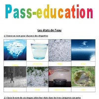 Exercice- Fiches Les états de l'eau : Primaire 3 - PDF à imprimer