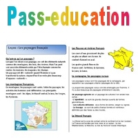 Paysages français - Cours, Leçon : Primaire 2 - PDF à imprimer