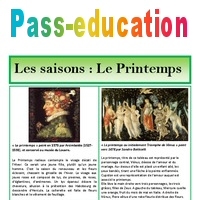 Printemps - Les saisons - Lecture d’une œuvre artistique - Histoire de l’art : Primaire - Cycle ...