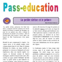 La petite sirène et le prince - Conte - Lecture : Primaire 4, 5 - PDF à ...