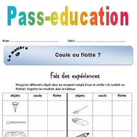 Coule - Flotte - Eau - Exercices - Matière - Découverte du monde ...