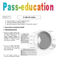 Œil - Vision - Cours - Physique - Chimie : Secondaire 2 - PDF à imprimer