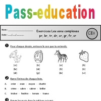 Exercices - Sons pr, br, tr, dr, cr, gr, fr, vr - Etude des sons ...