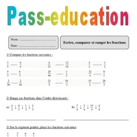 Ecrire, comparer et ranger les fractions - Révisions avec correction ...