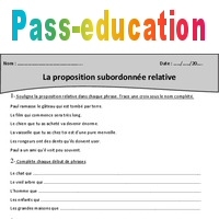 Proposition relative - Exercices avec correction : Primaire 4 - PDF à imprimer