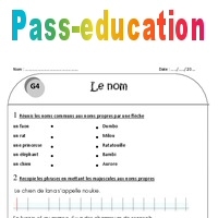 Noms propres - Noms communs - Exercices avec correction : Primaire 2 ...