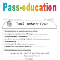 Passé, présent et futur - Exercices sur les verbes conjugués : Primaire ...