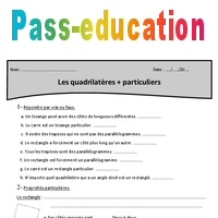 Polygone à 4 côtés - Parallélogramme, rectangle, losange, carré et ...