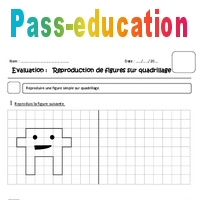 Reproduction de figures sur quadrillage - Examen Evaluation : Primaire ...