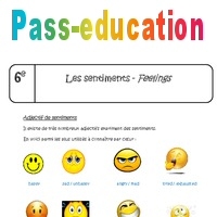 Sentiments - Feelings - Cours : Primaire 6 - PDF à imprimer