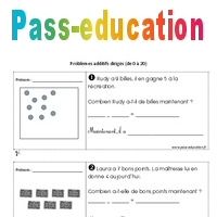 Addition - Problèmes additifs dirigés de 0 à 20 - Exercices : Primaire ...