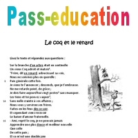 Le coq et le renard - Lecture - Fable - Récit : Primaire 6 - PDF à imprimer