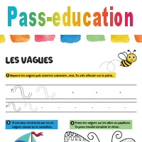 Vagues - Fichier graphisme : Maternelle 1, 2 - PDF à imprimer