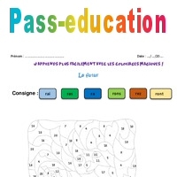 Futur - Coloriage magique : Primaire 5 - PDF à imprimer