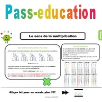 Evaluation et bilan sur le sens de la multiplication avec les ...