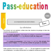 Je comprends le sens de la division - Cours, Leçon : Primaire 4 - PDF à ...