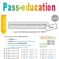 Nommer et écrire les nombres entiers jusqu’à 9 999 - Cours, Leçon ...