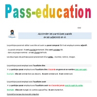 Accorder les participes passés et adjectifs en - é - Cours, Leçon ...