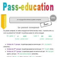 Verbes au passé composé - Cours, Leçon : Primaire 4 - PDF à imprimer