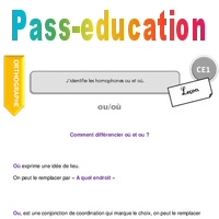 Homophones - ou et - où - Cours, Leçon : Primaire 2 - PDF à imprimer