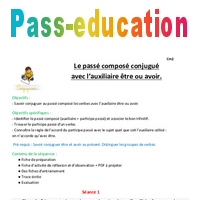 Passé composé conjugué avec l’auxiliaire être ou avoir - Fiche de ...