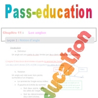 Notion d'angle - Séquence complète : Primaire 6 - PDF à imprimer