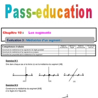 Médiatrice d’un segment - Examen Evaluation avec la correction ...