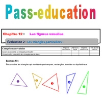 Les triangles particuliers - Examen Evaluation avec la correction sur ...