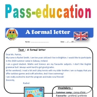 A formal letter - Anglais - Lecture - Level 4 : Primaire 4, 5 - PDF à ...