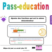 Ajouter des fractions qui ont le même dénominateur - Cours, Leçon ...