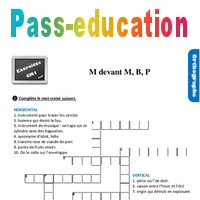 M devant m, b, p - Exercices, révisions : Primaire 4 - PDF à imprimer