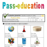 Identifier et nommer les solides - Examen Evaluation- Fiches QCM - Quiz ...
