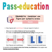 Compléter une figure par symétrie axiale - Cours, Leçon de géométrie ...