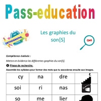 Les graphies du son [S] - Séance découverte à manipuler : Primaire 4 ...