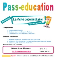La fiche documentaire - Séquence complète - Production d'écrit ...