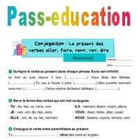 Aller, faire, venir, voir, dire au présent - Exercices de conjugaison ...