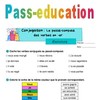 Le passé - composé des verbes en - er - Exercices : Primaire 2 - PDF à ...