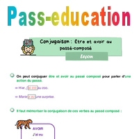 Être et avoir au passé - composé - Cours, Leçon : Primaire 2 - PDF à ...