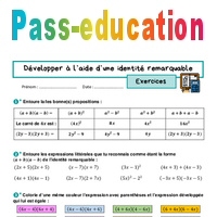 Développer à l’aide d’une identité remarquable - Exercices avec les ...