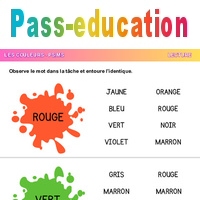 Les couleurs - Lecture : Maternelle 1 - PDF à imprimer
