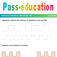 Créneaux du château - Graphisme : Maternelle 1 - PDF à imprimer