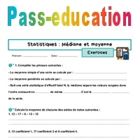 Moyenne et médiane - Exercices avec les corrigés sur les statistiques ...