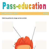Les parties du visage - Vocabulaire : Maternelle 1, 2 - PDF à imprimer