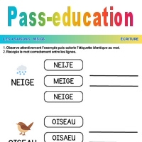 Les 4 saisons - Ecriture : Maternelle 1, 2 - PDF à imprimer