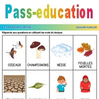 Les 4 saisons - Savoir parler : Maternelle 1, 2 - PDF à imprimer